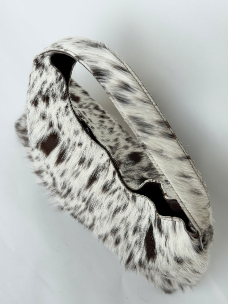 Cowhide Shoulder Bag - Brown + White Dappled – Coastal Cowhides