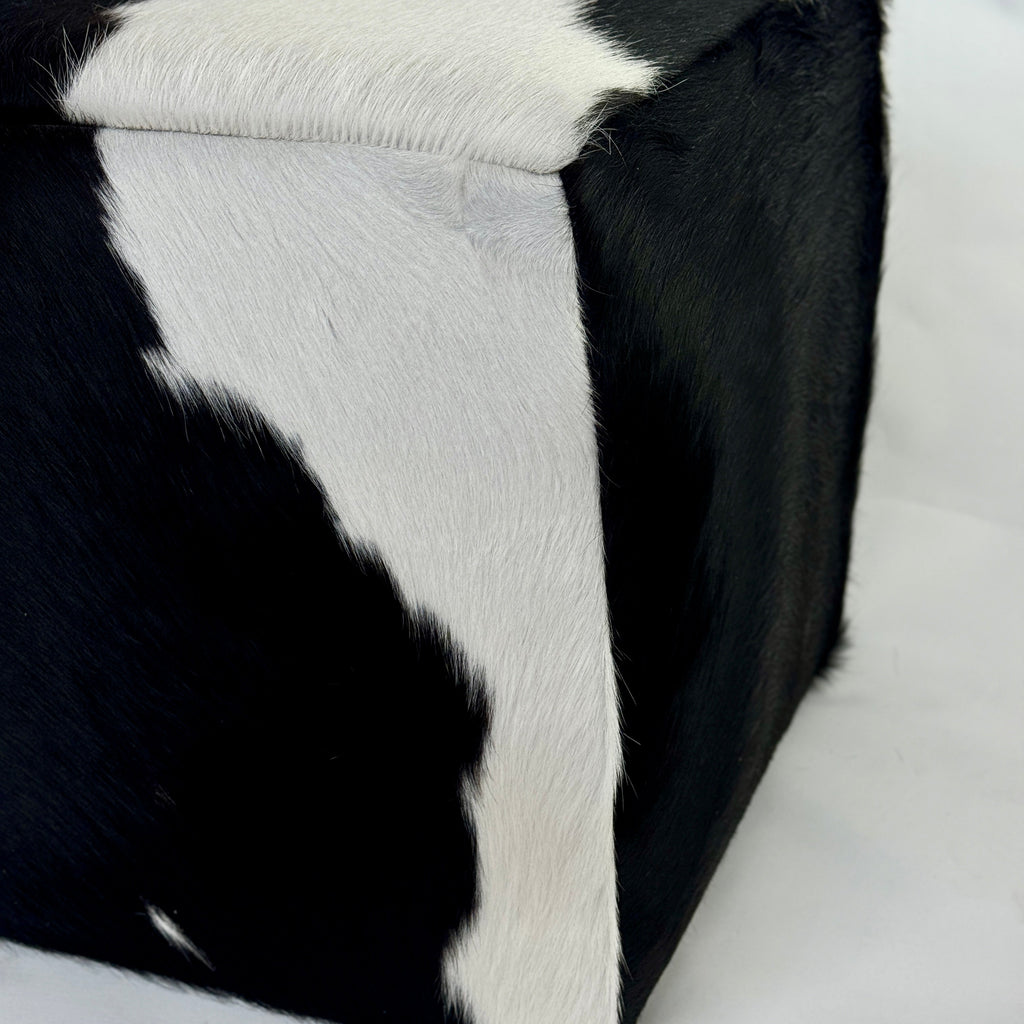 Cowhide Cube - Black + White A – Coastal Cowhides